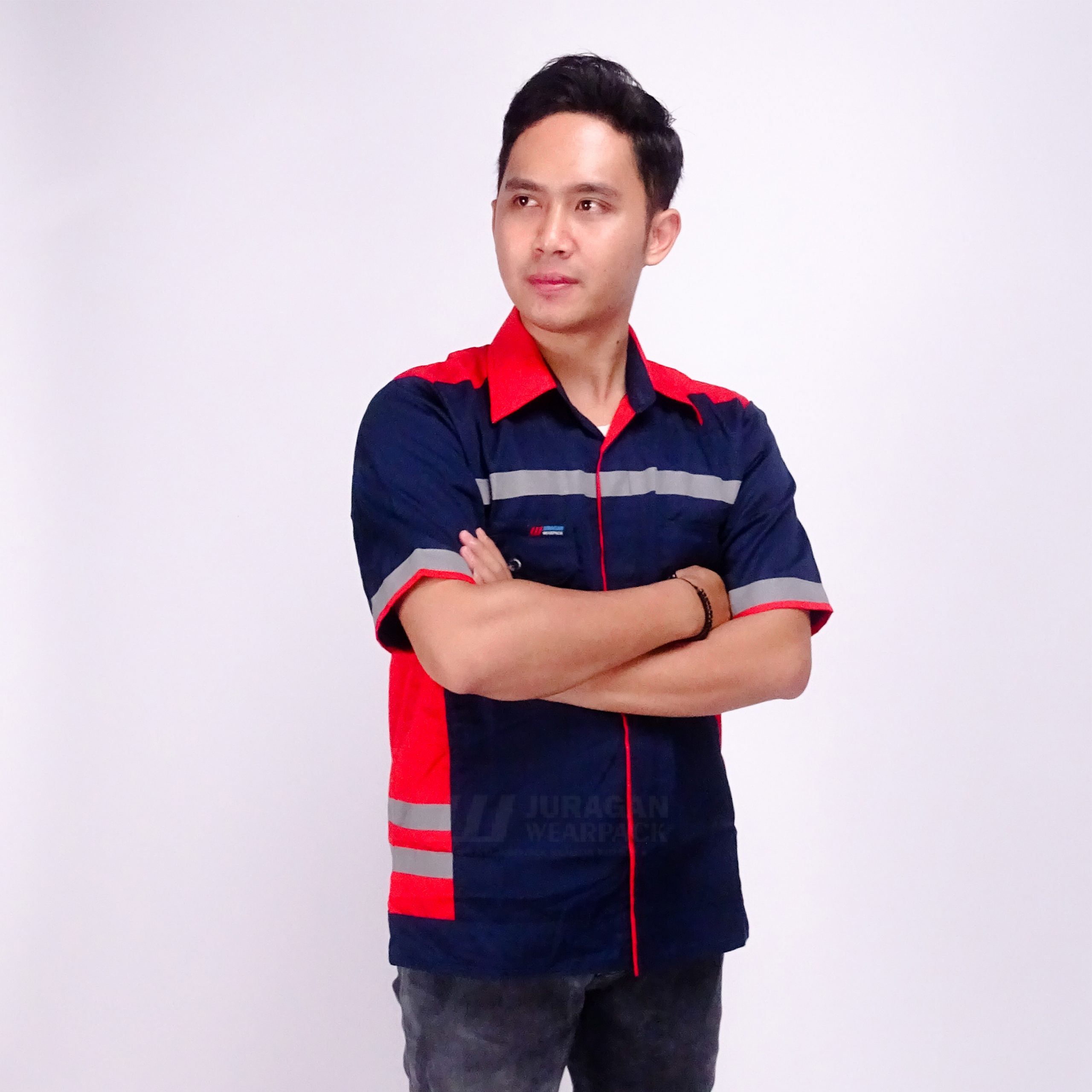 Wearpack Bengkel Lengan Pendek Berkualitas Tinggi untuk Kenyamanan